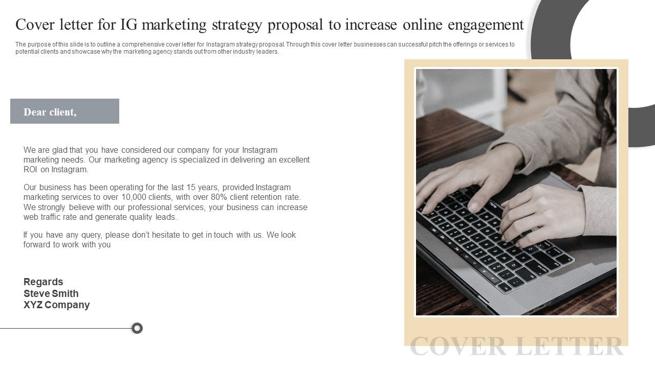 Cover Letter For IG Marketing Strategy Proposal To Increase Online ... Cover Letter For IG Marketing Strategy Proposal To Increase Online ...