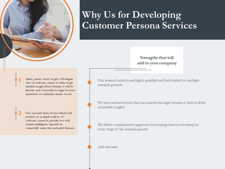 Creating Buyer Persona Why Us For Developing Customer Persona Services