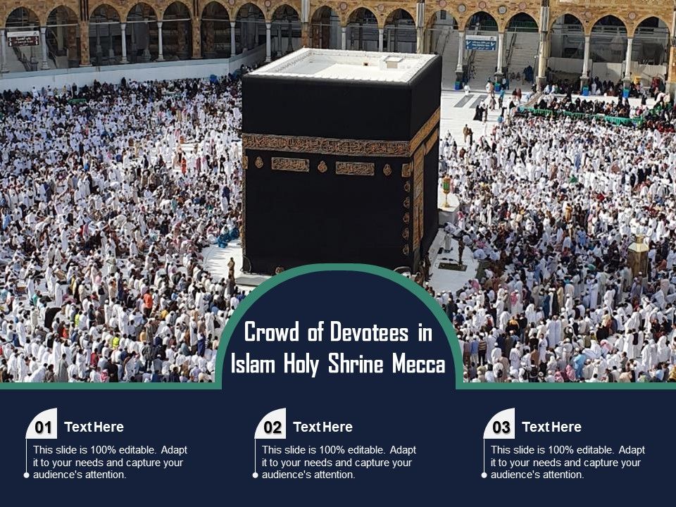 Crowd Of Devotees In Islam Holy Shrine Mecca Ppt PowerPoint ...