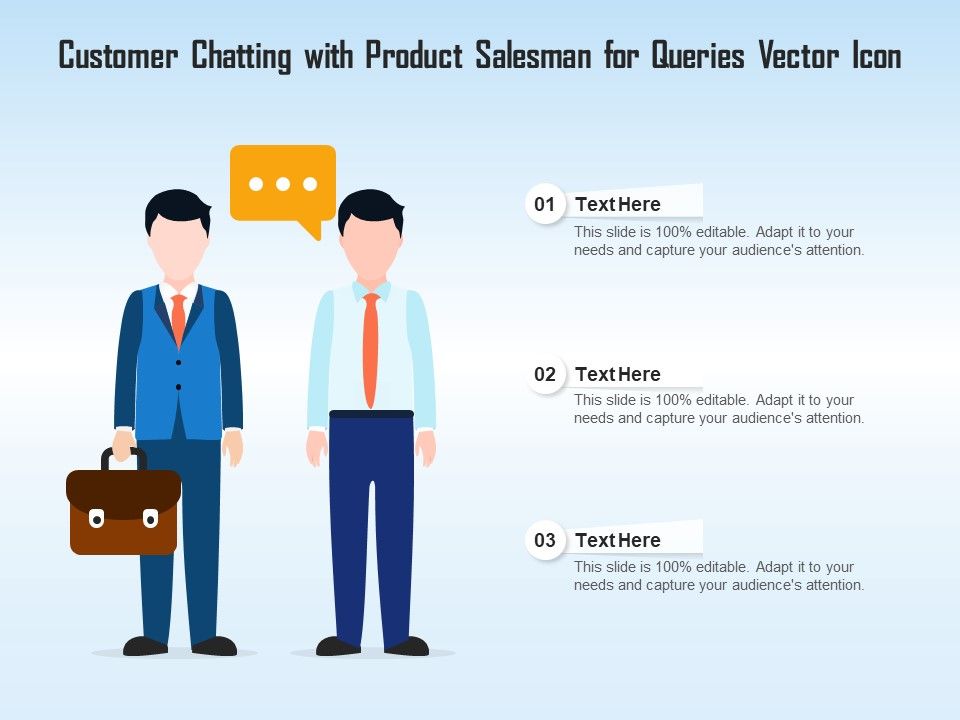Customer Chatting With Product Salesman For Queries Vector Icon Ppt ... Customer Chatting With Product Salesman For Queries Vector Icon Ppt ...