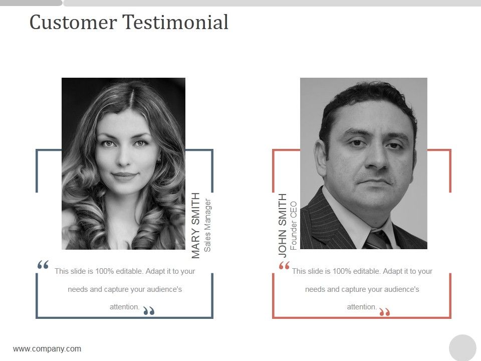 Customer Testimonial Ppt PowerPoint Presentation Design Ideas
