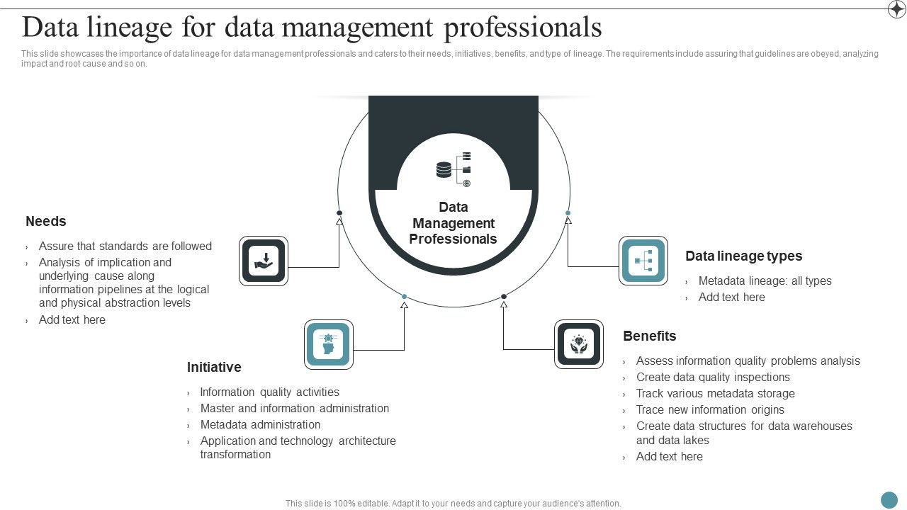 Data Lineage For Data Management Professionals Deploying Data Lineage It Template Pdf