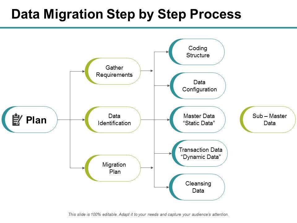 Data Migration Step By Step Process Plan Ppt PowerPoint Presentation Inspiration Layouts
