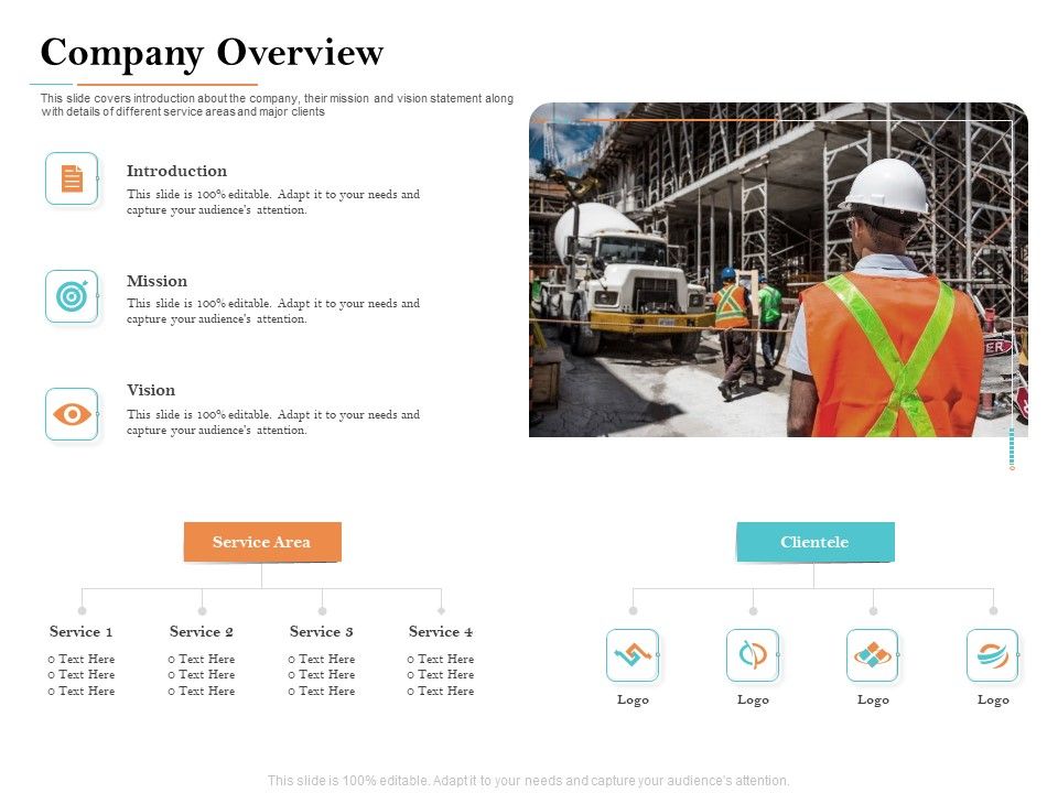 Deal Assessment Company Overview Ppt Slides Objects PDF