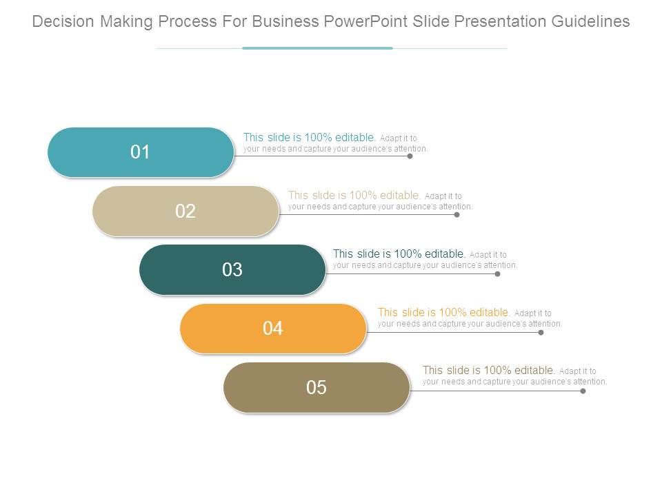 Decision Making Process For Business Powerpoint Slide Presentation Guidelin