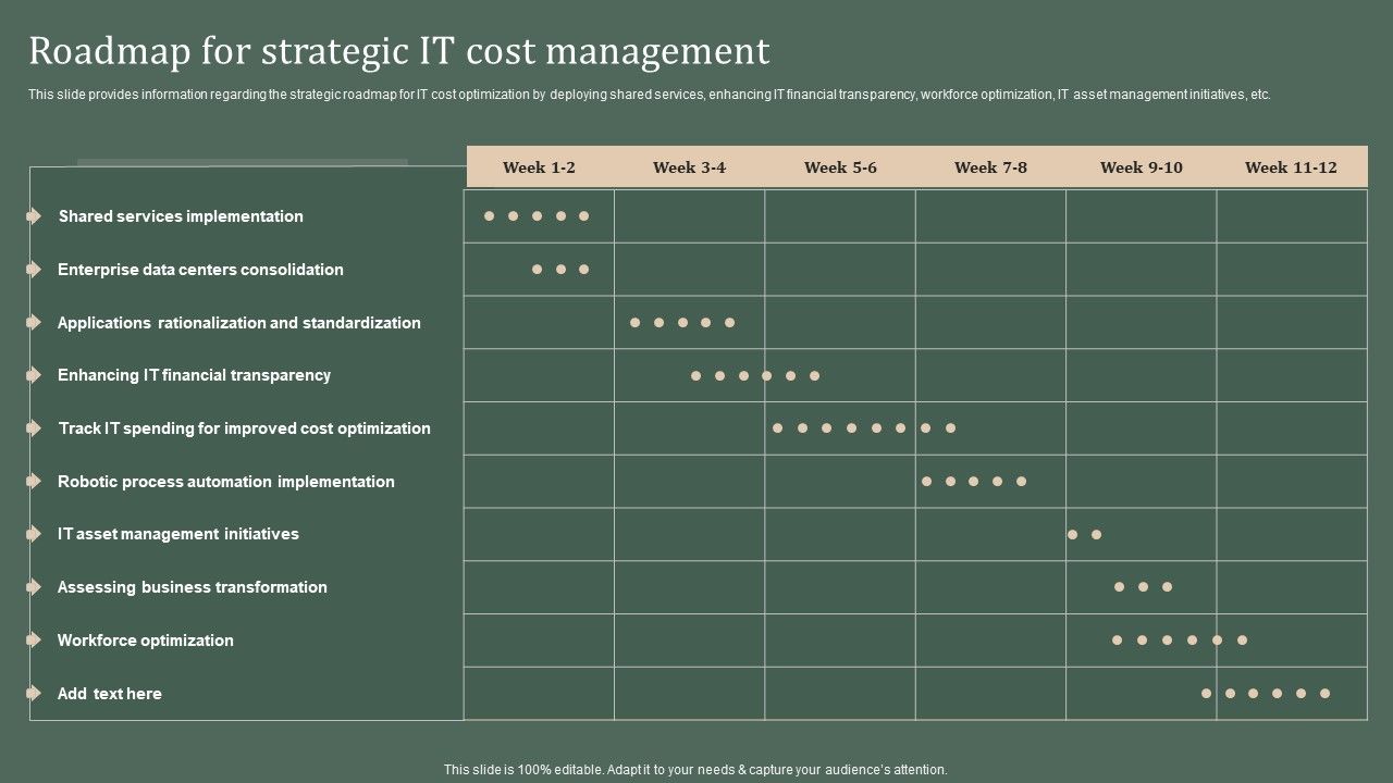 Deploying Corporate Aligned It Strategy Roadmap For Strategic It Cost Management Summary Pdf
