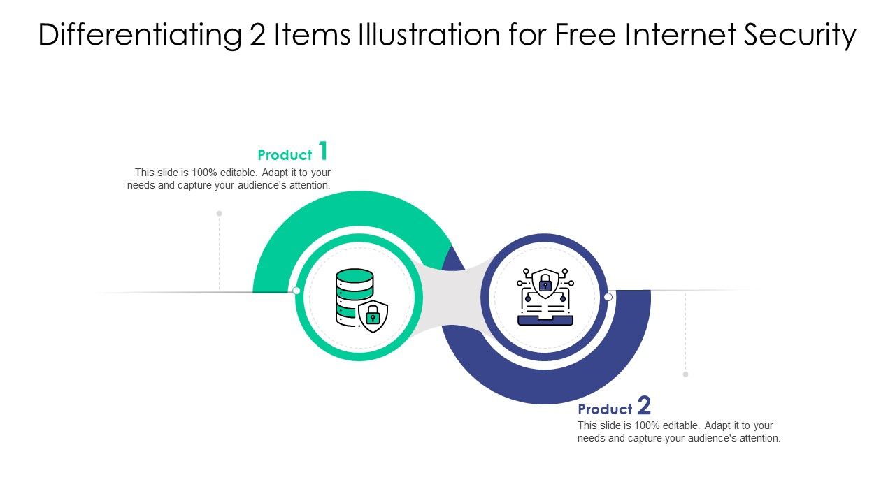 Differentiating 2 Items Illustration For Free Internet Security Clipart PDF