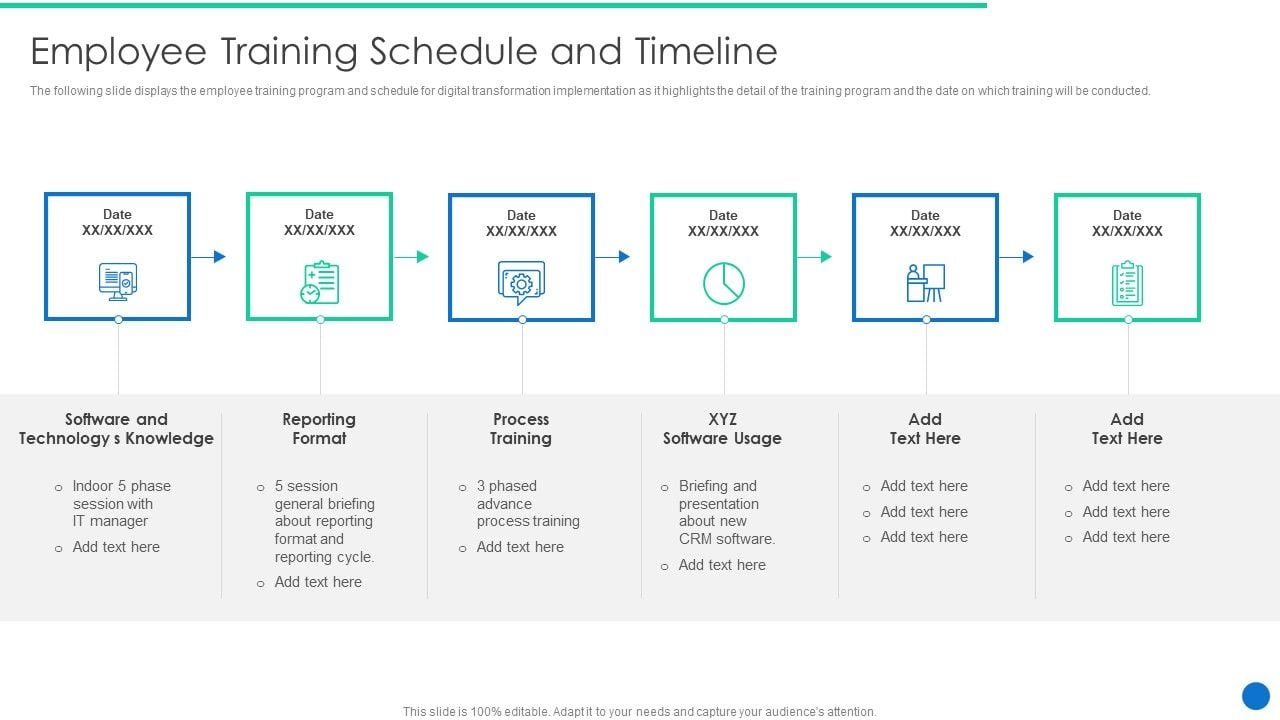ERP Digital Transformation Journey Employee Training Schedule And ... ERP Digital Transformation Journey Employee Training Schedule And ...