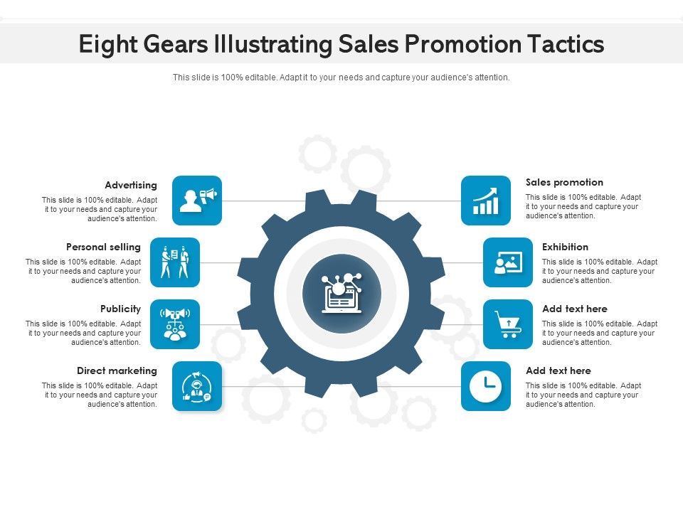 Eight Gears Illustrating Sales Promotion Tactics Ppt PowerPoint ... Eight Gears Illustrating Sales Promotion Tactics Ppt PowerPoint ...