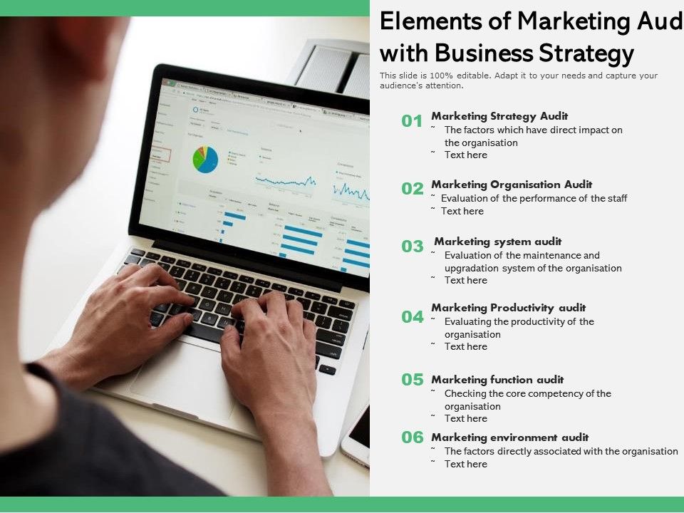 Elements Of Marketing Audit With Business Strategy Ppt PowerPoint ...