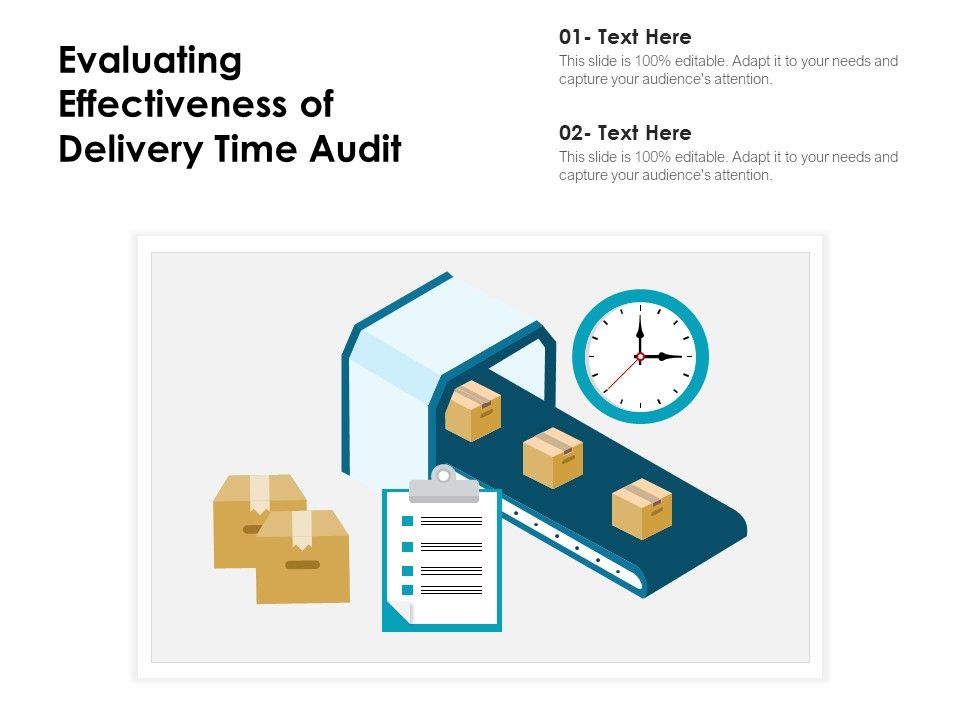 Evaluating Effectiveness Of Delivery Time Audit Ppt PowerPoint ... Evaluating Effectiveness Of Delivery Time Audit Ppt PowerPoint ...