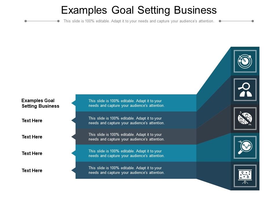 Examples Goal Setting Business Ppt PowerPoint Presentation Infographic Template Microsoft Cpb Pdf
