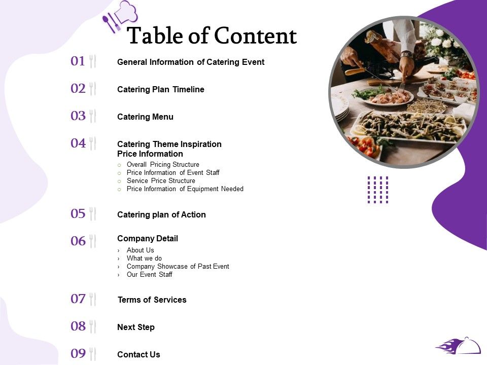 Food Providing Services Catering Menu For Food Providing Services Table ... Food Providing Services Catering Menu For Food Providing Services Table ...