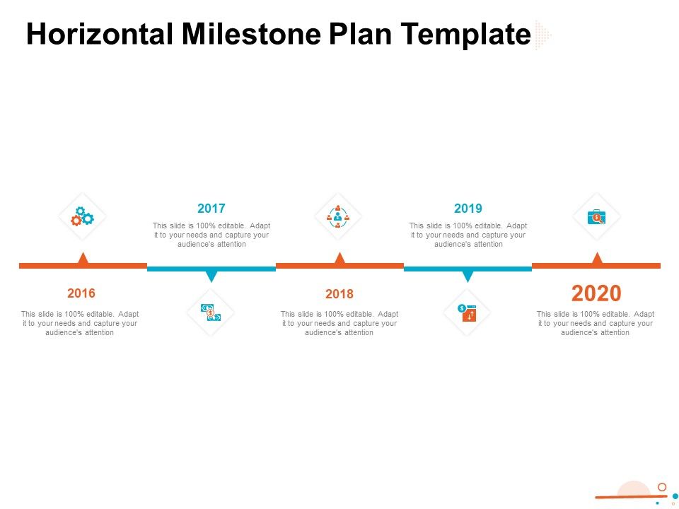 Four Quarter Milestone Plan Horizontal Milestone Plan Template Ppt ... Four Quarter Milestone Plan Horizontal Milestone Plan Template Ppt ...