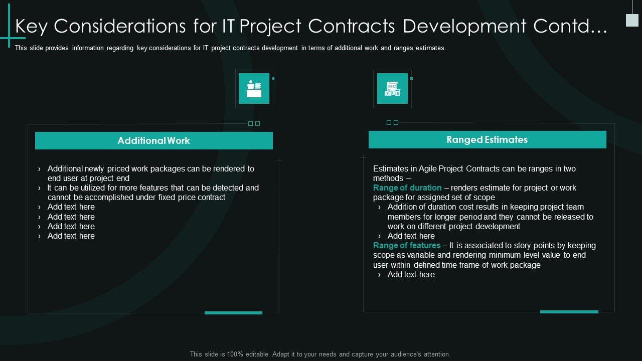 Fundamental Pmp Elements Of It Projects It Key Considerations For It Project Contracts