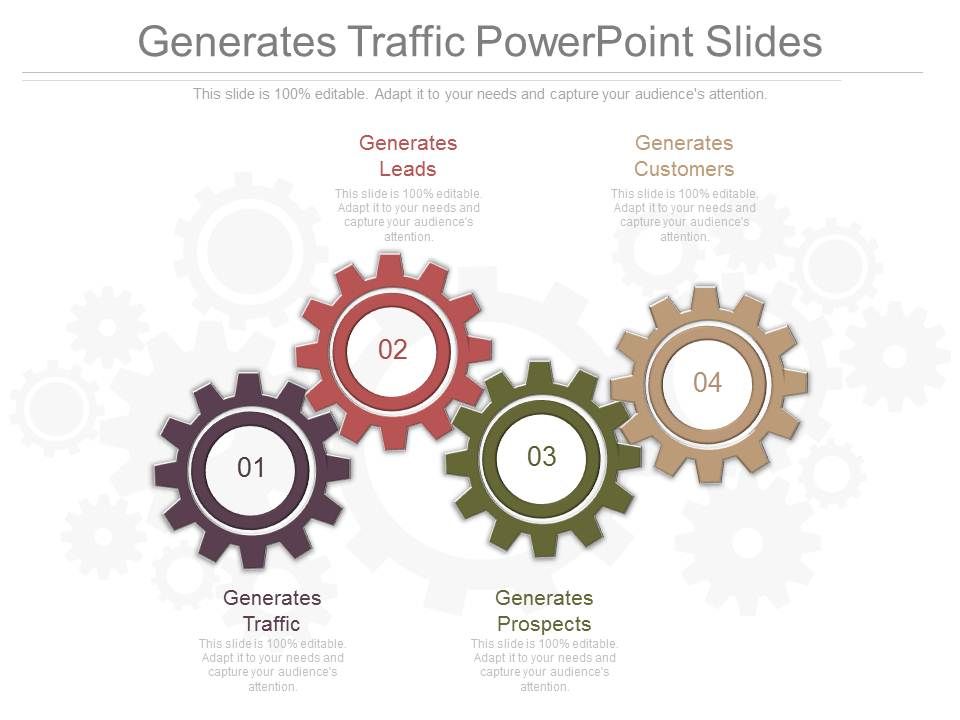 Generates Traffic Powerpoint Slides