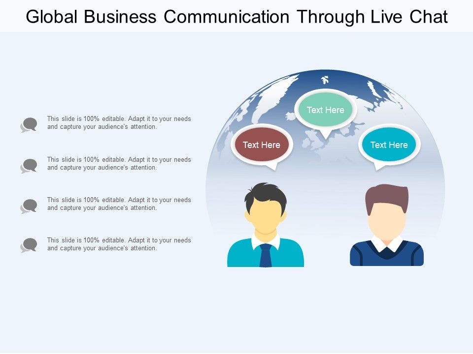 Global Business Communication Through Live Chat Ppt PowerPoint ... Global Business Communication Through Live Chat Ppt PowerPoint ...