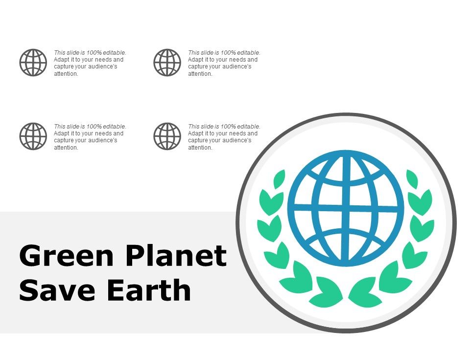 Green Planet Save Earth Ppt Powerpoint Presentation Portfolio Picture