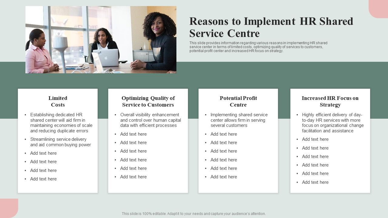 HR Service Excellence Framework Reasons To Implement HR Shared Service ... HR Service Excellence Framework Reasons To Implement HR Shared Service ...