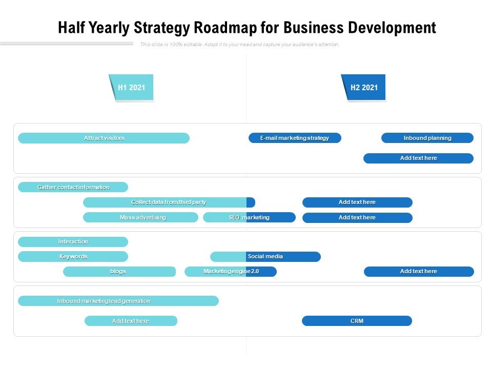 Half Yearly Strategy Roadmap For Business Development Microsoft Half Yearly Strategy Roadmap For Business Development Microsoft