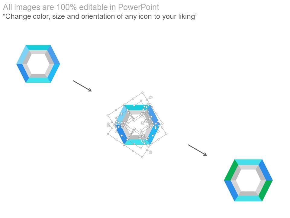 Hexagon Infographic For Six Options Display Powerpoint Template