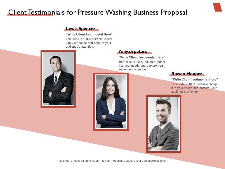 High Power Cleansing Work Client Testimonials For Pressure Washing Business