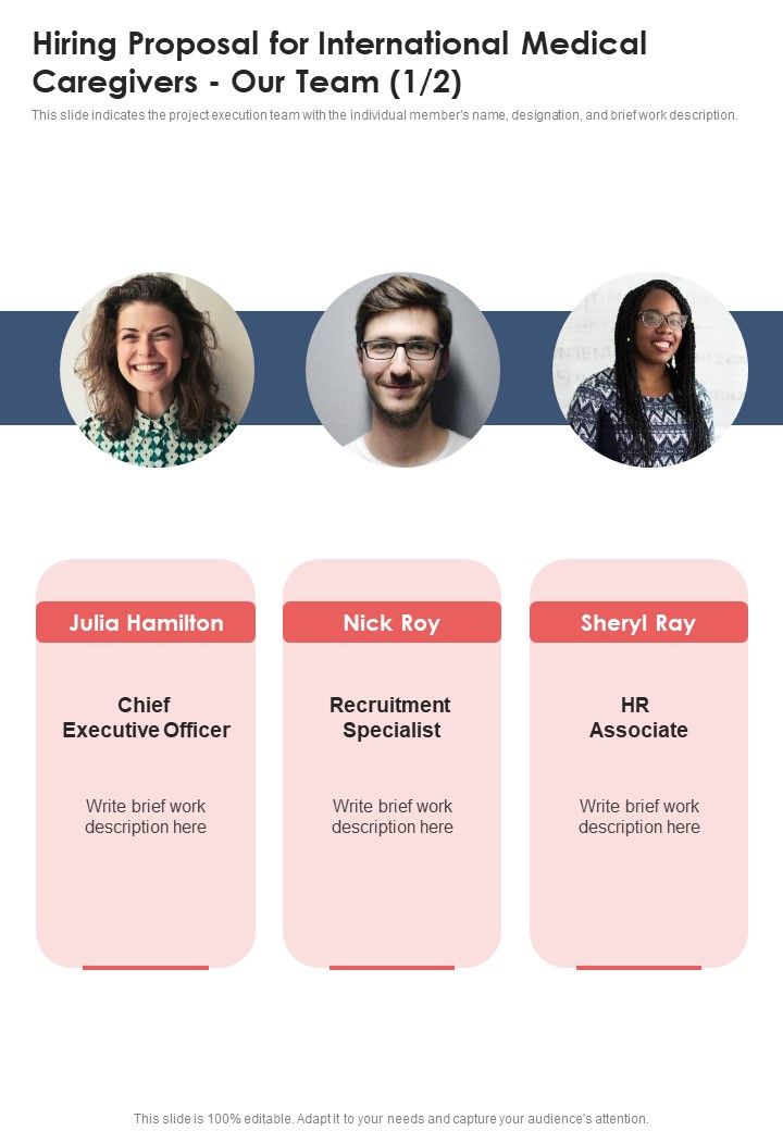 Hiring Proposal For International Medical Caregivers Our Team One Pager ... Hiring Proposal For International Medical Caregivers Our Team One Pager ...
