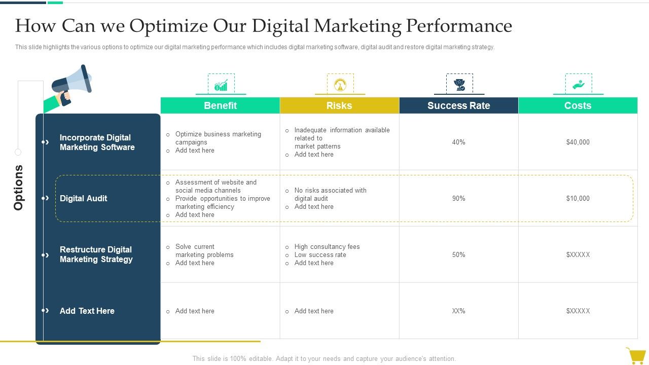 How Can We Optimize Our Digital Marketing Performance Graphics PDF How Can We Optimize Our Digital Marketing Performance Graphics PDF