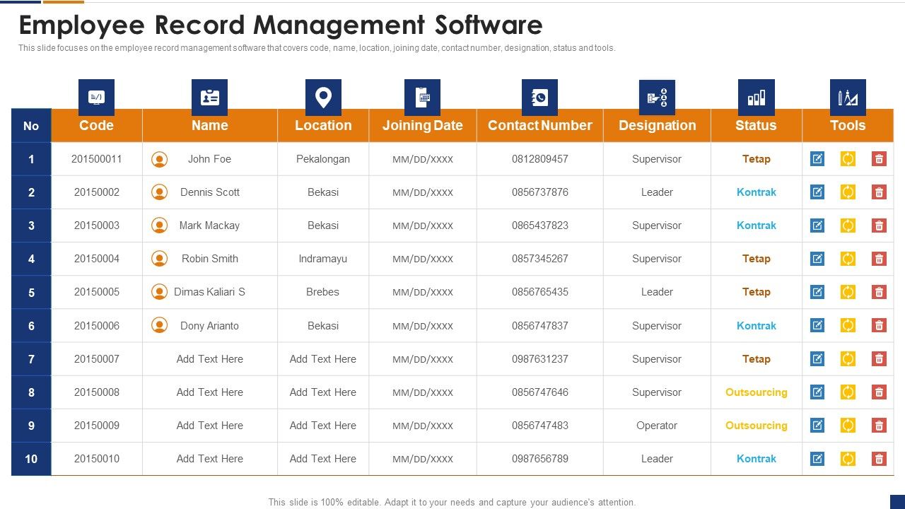 Employee Records Software