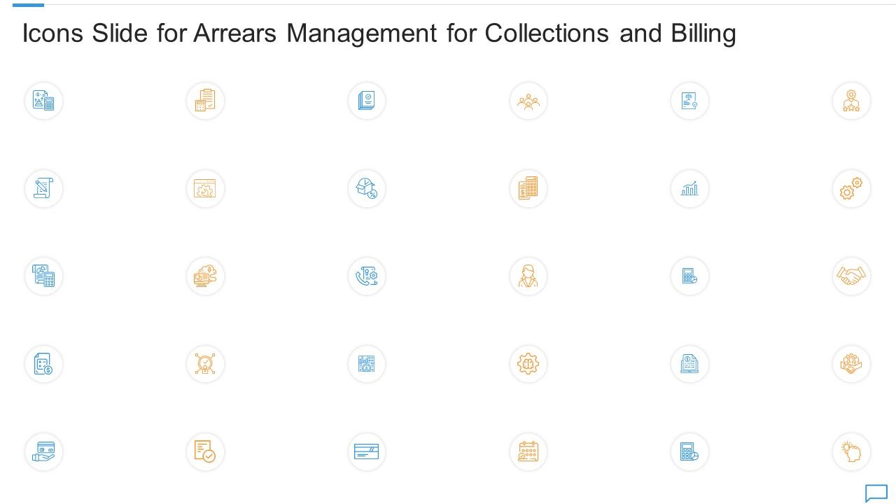 Icons Slide For Arrears Management For Collections And Billing ... Icons Slide For Arrears Management For Collections And Billing ...