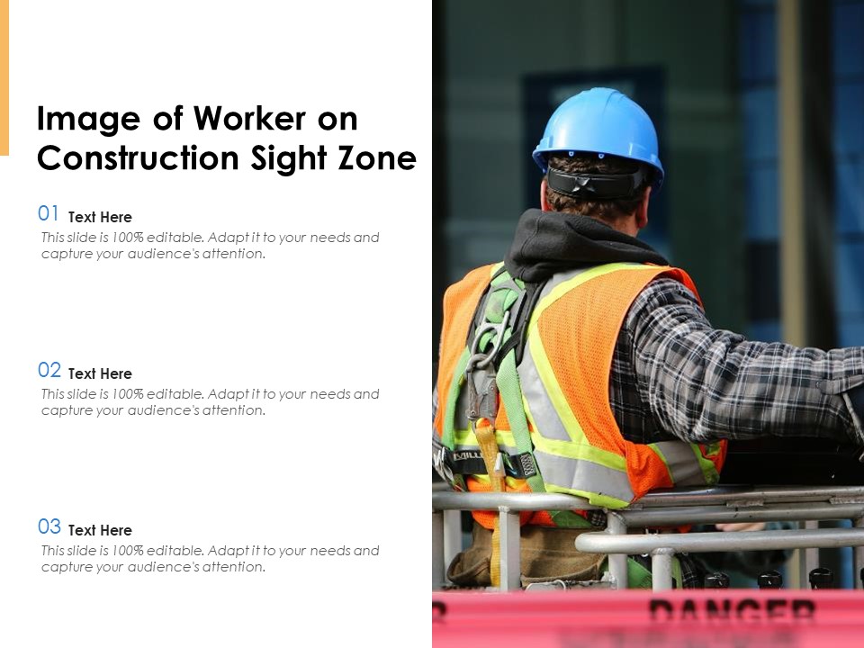 Image Of Worker On Construction Sight Zone Ppt PowerPoint Presentation Info