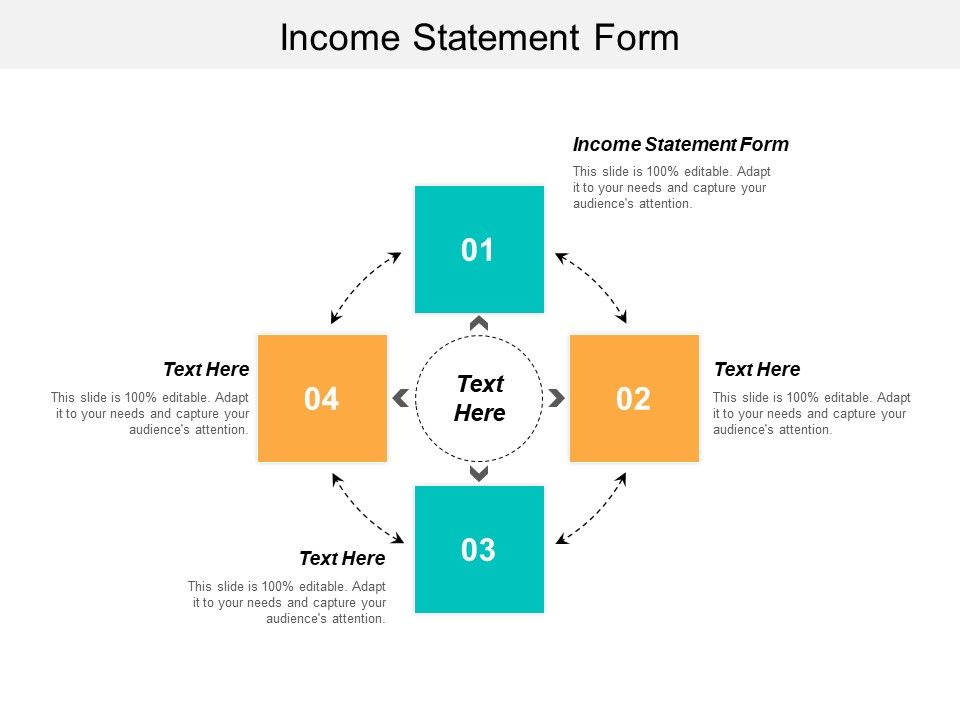 Income Statement Form Ppt PowerPoint Presentation Pictures Format Ideas Cpb
