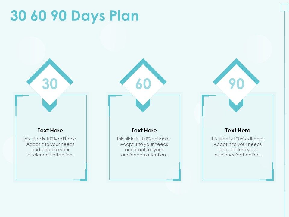 Incremental Planning In Decision Making 30 60 90 Days Plan Structure PDF