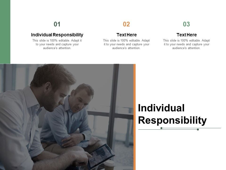 Individual Responsibility Ppt PowerPoint Presentation Slides Gridlines Cpb