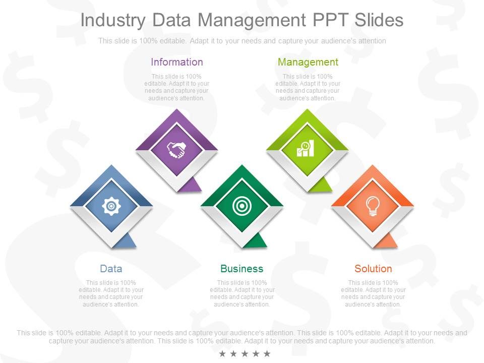 Industry Data Management Ppt Slides