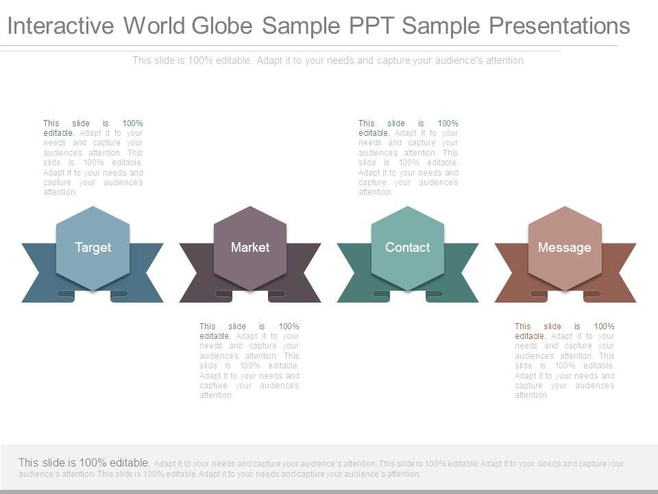 Interactive World Globe Sample Ppt Sample Presentations