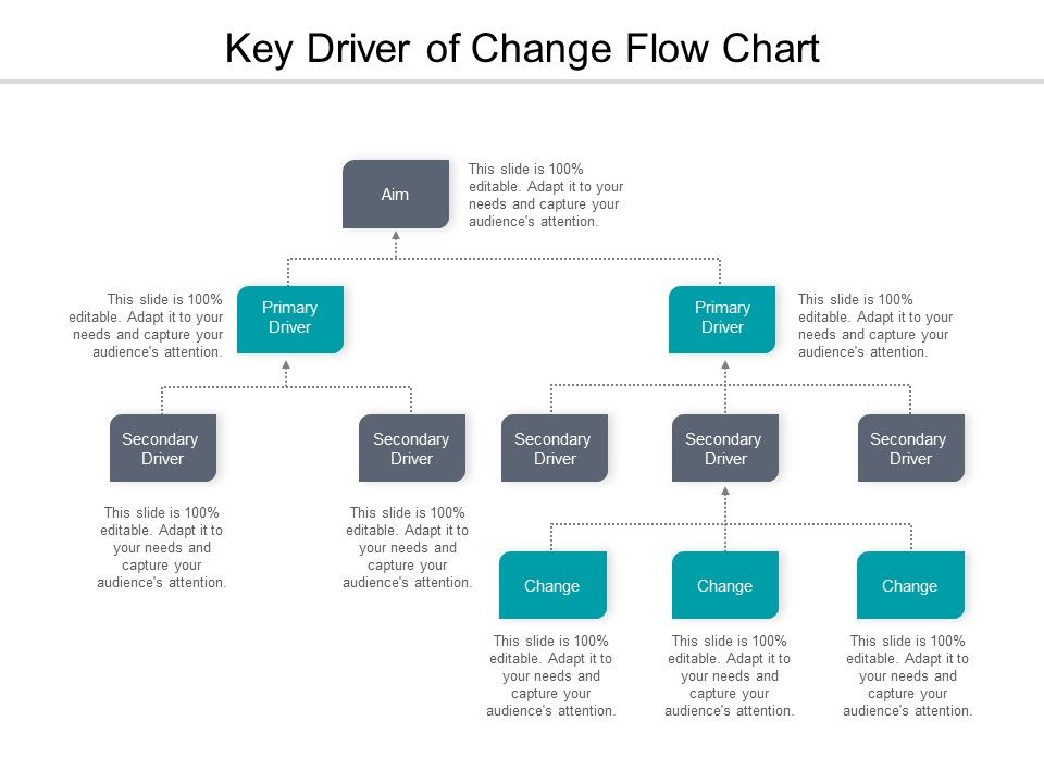 Key Driver Of Change Flow Chart Ppt PowerPoint Presentation Layouts Topics
