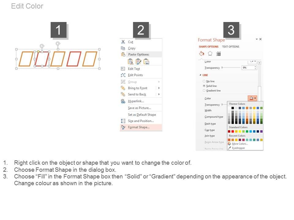 Linear Process Flow Steps To Define Ppt Slides