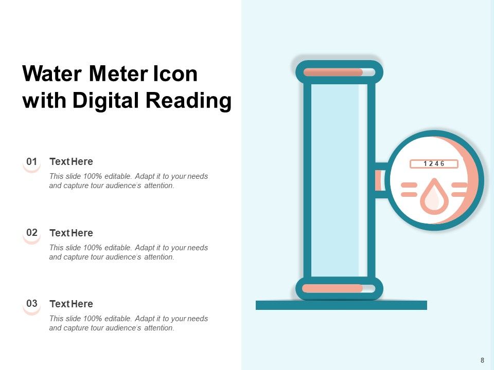 Liquid Gauge Symbol Digital Water Digital Reading Control Gauge Ppt PowerPoint Presentation ...
