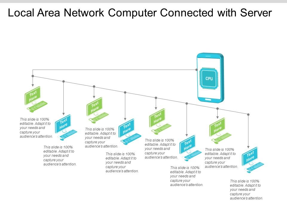 Local Area Network Computer Connected With Server Ppt PowerPoint Presentati
