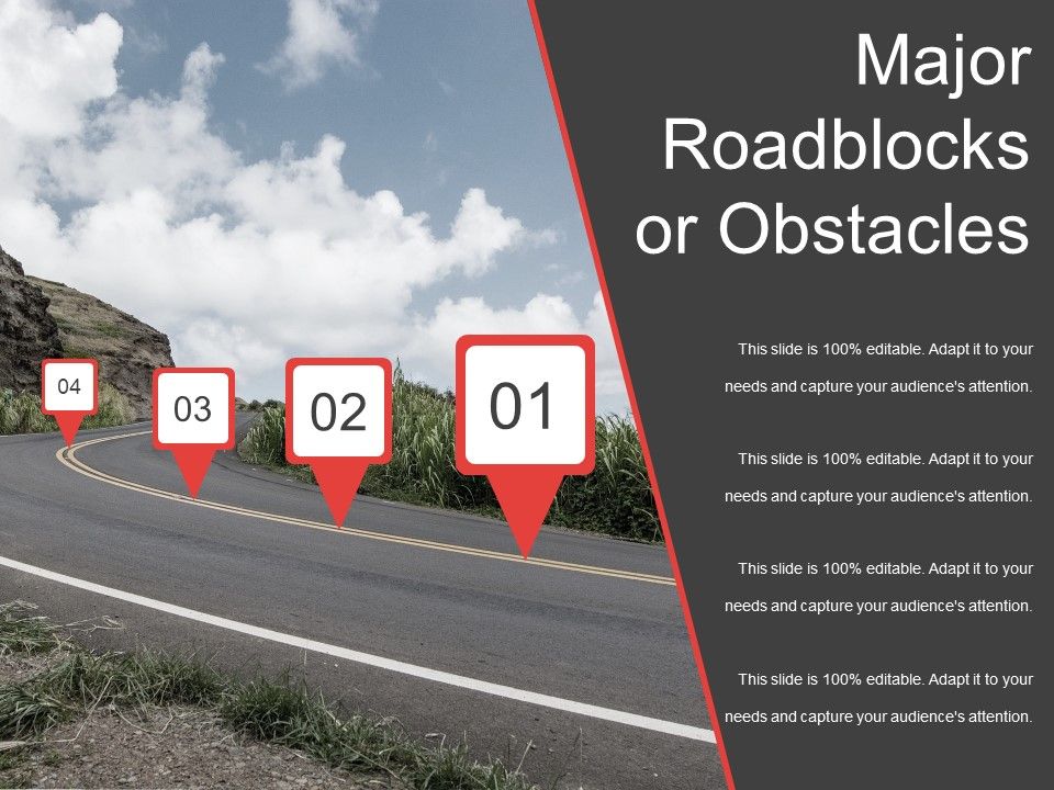 Major Roadblocks Or Obstacles Template 2 Ppt PowerPoint Presentation ... Major Roadblocks Or Obstacles Template 2 Ppt PowerPoint Presentation ...