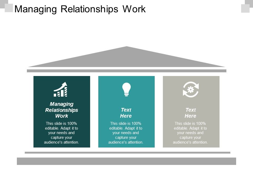 Managing Relationships Work Ppt PowerPoint Presentation Professional Graphic Tips Cpb