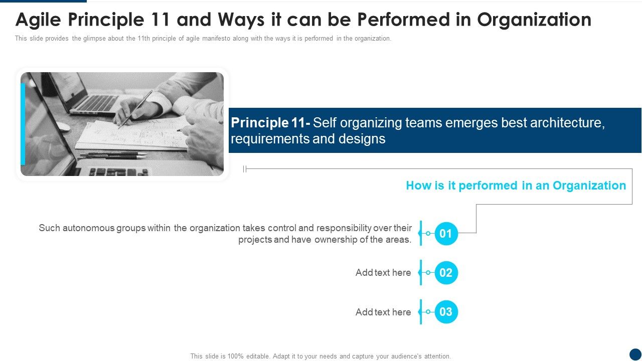 Manifesto Agile Application Agile Principle 11 And Ways It Can Be Performed Structure Pdf