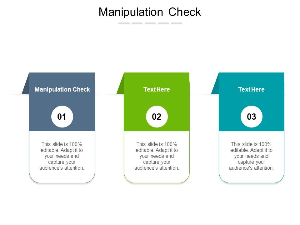 Manipulation Check Ppt PowerPoint Presentation Slides Background Images ... Manipulation Check Ppt PowerPoint Presentation Slides Background Images ...