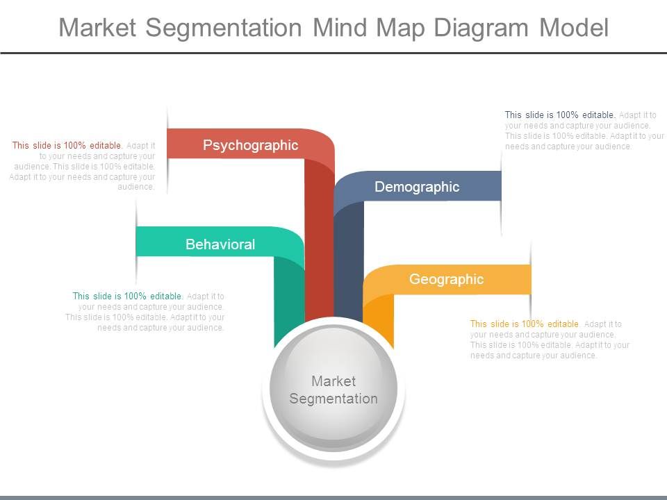 Market Segmentation Mind Map Diagram Model