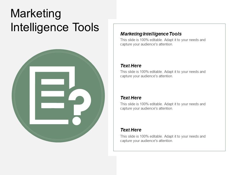 Marketing Intelligence Tools Ppt PowerPoint Presentation Influencers Cpb