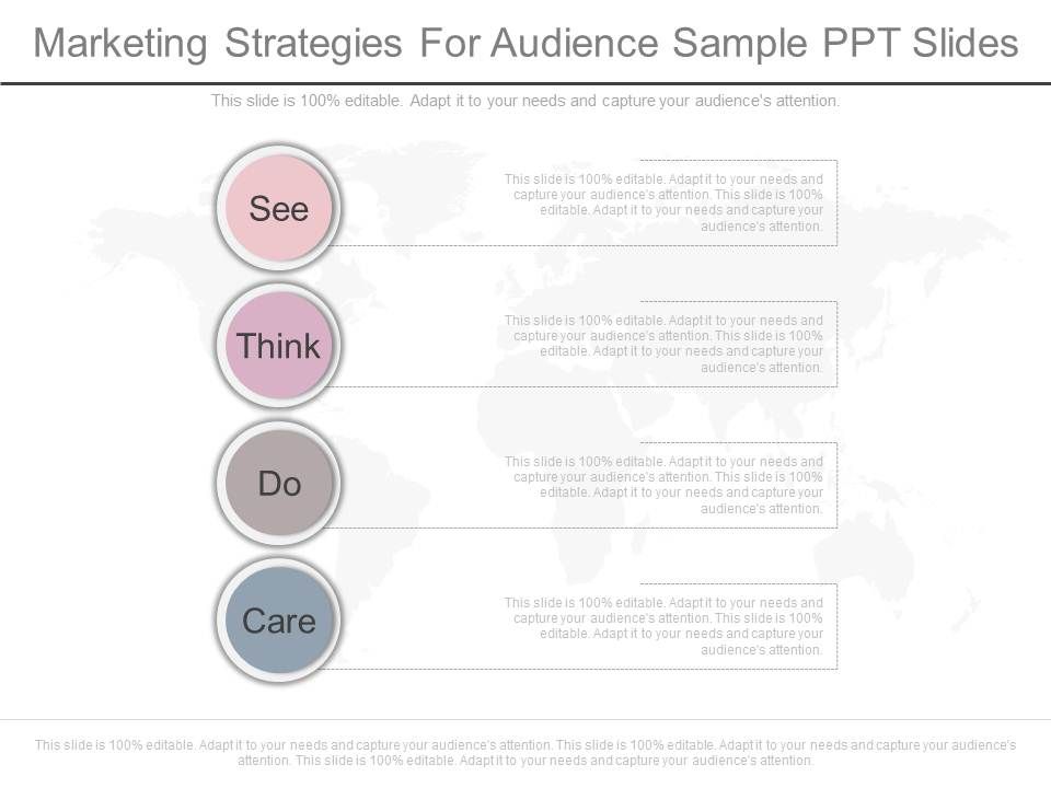 Marketing Strategies For Audience Sample Ppt Slides