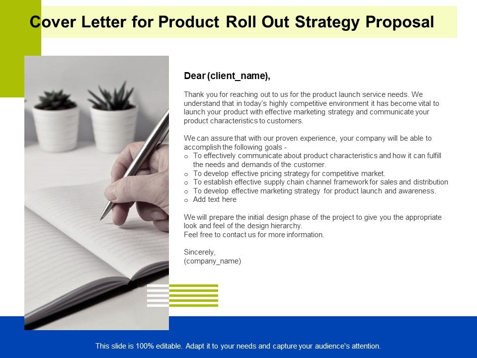 Marketing Strategy Proposal For Product Launch Cover Letter For Product ... Marketing Strategy Proposal For Product Launch Cover Letter For Product ...