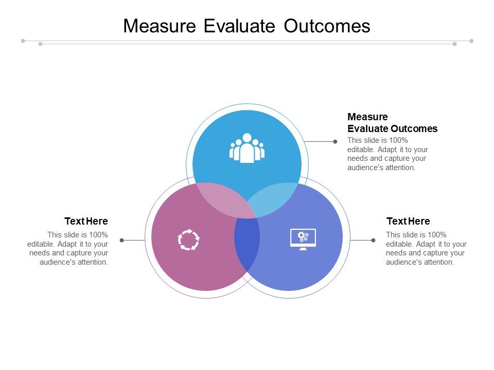 Measure Evaluate Outcomes Ppt Powerpoint Presentation Model Slideshow Cpb