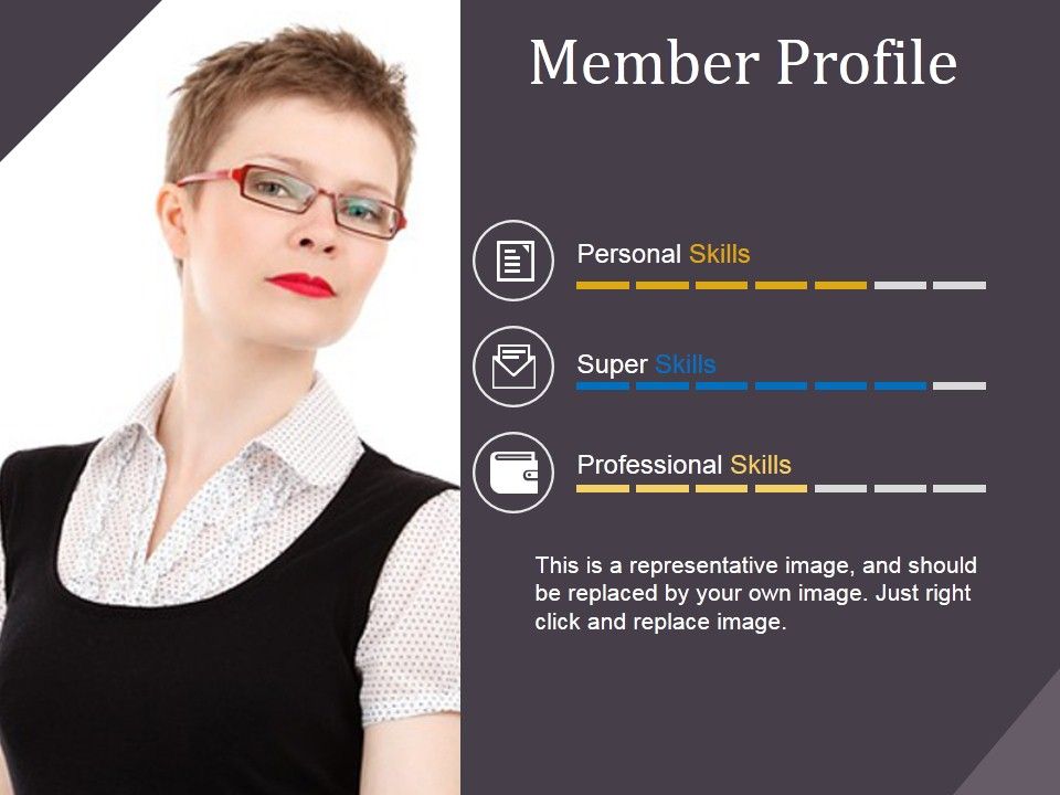 Member Profile Template 2 Ppt PowerPoint Presentation Infographic ...
